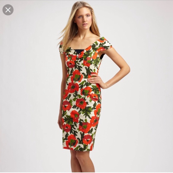 Milly of New York | Dresses | Milly Of New York Eva Poppy Dress Cap ...